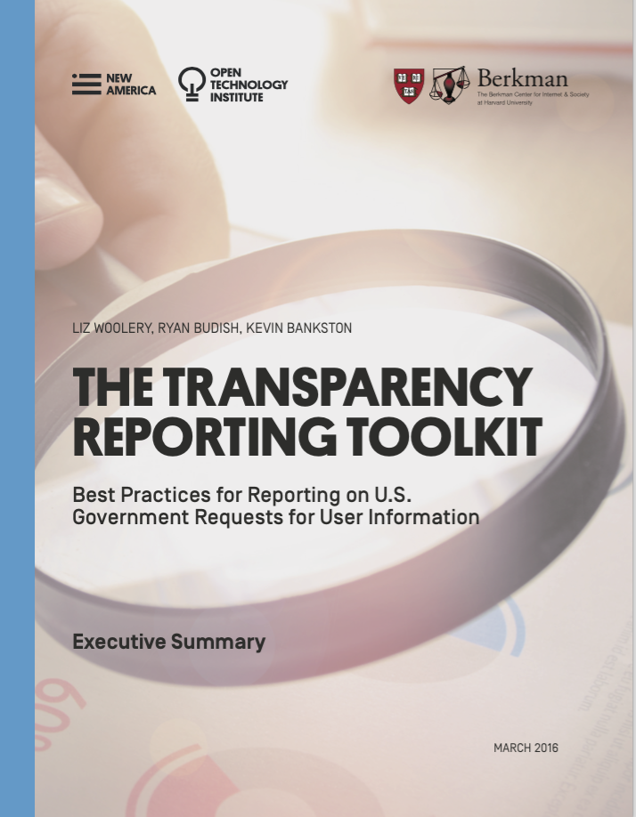 New Report Curates Best Practices in Transparency Reporting | Berkman ...